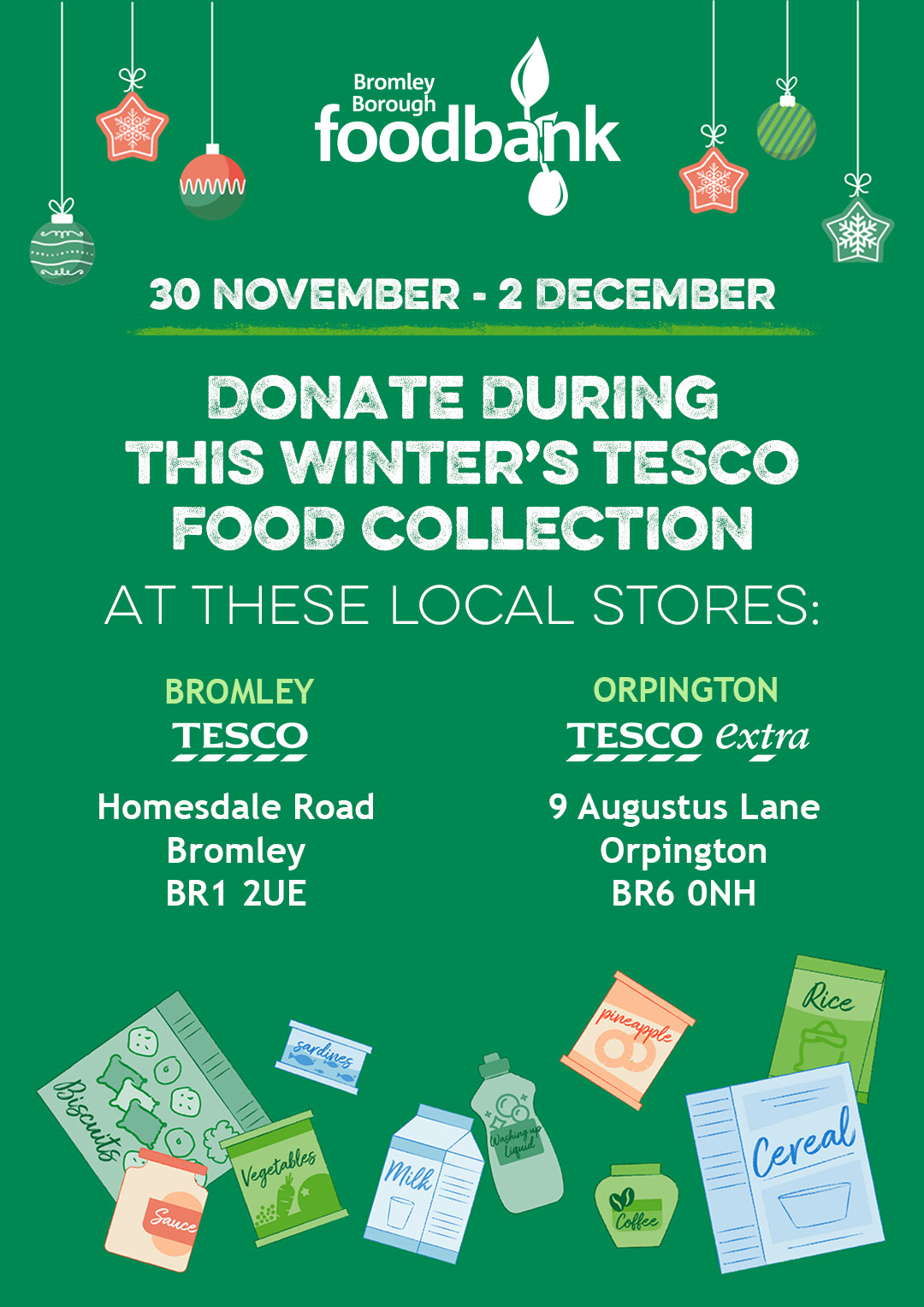 Tesco Winter Food Drive | Bromley Borough Foodbank
